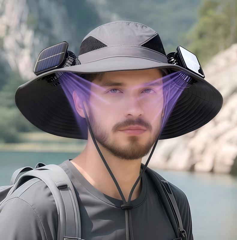 Solar-powered fan cap – Go Go Outdoors